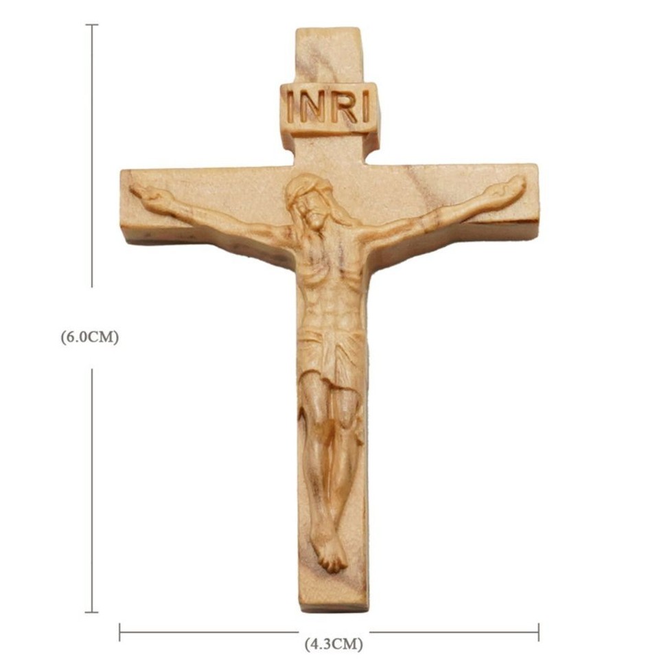 Wooden Jesus Cross Wooden Necklace Religious Cross Necklace | eBay