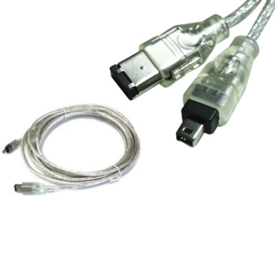 5FT IEEE 1394 Firewire 400 to Firewire 400 Cable 6 Pin 4 Pin Male Male ...