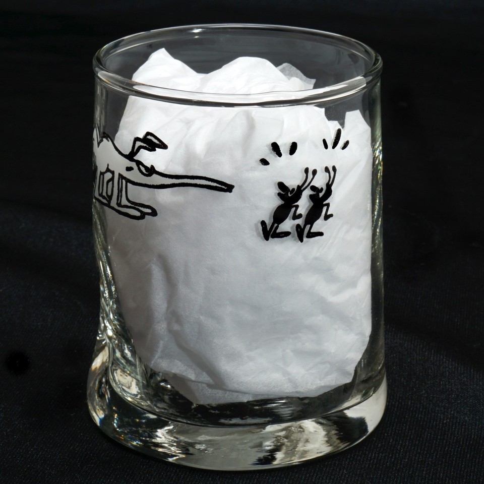 Johnny Hart BC Comics Anteater ZOT Ants Pinch Glasses Set of 6 Vintage ...