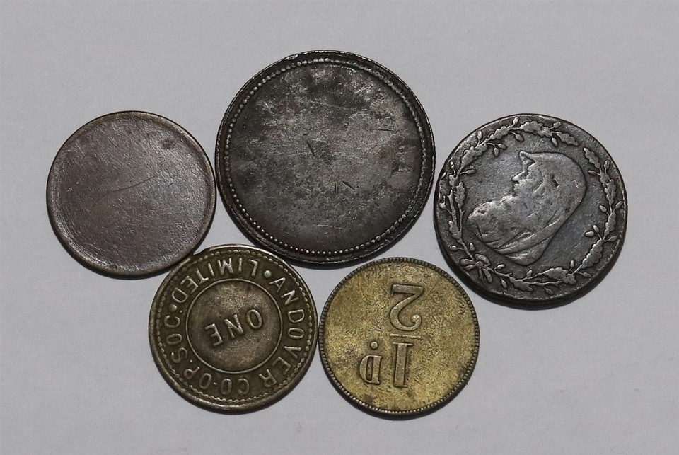 🧭 🇬🇧 UK GB OLD TOKENS LOT SINCE 1788 B87 #4 XF46 | eBay