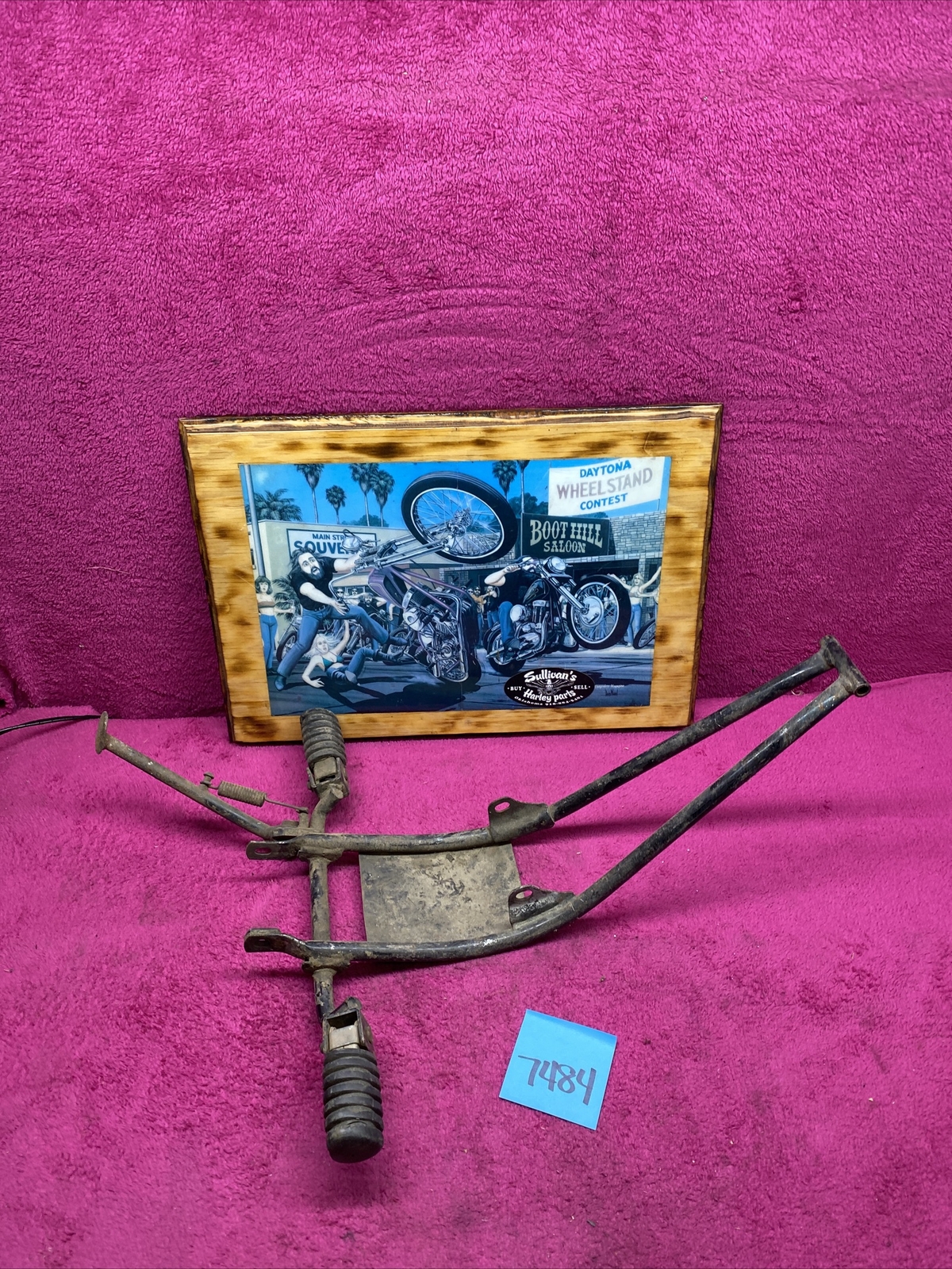 Yamaha frame cradle lower engine mount foot peg bracket kick stand Jt1 ...