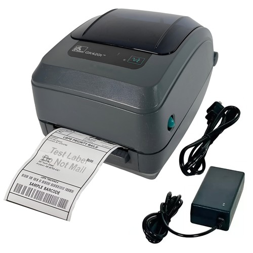 Getestet Voll Zebra GK420T Thermal Transfer Barcode Label Drucker USB ...