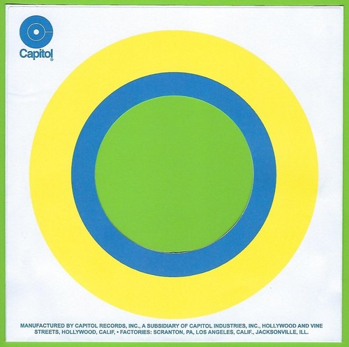 CAPITOL (blue & yellow circles) REPRODUCTION RECORD COMPANY SLEEVES ...