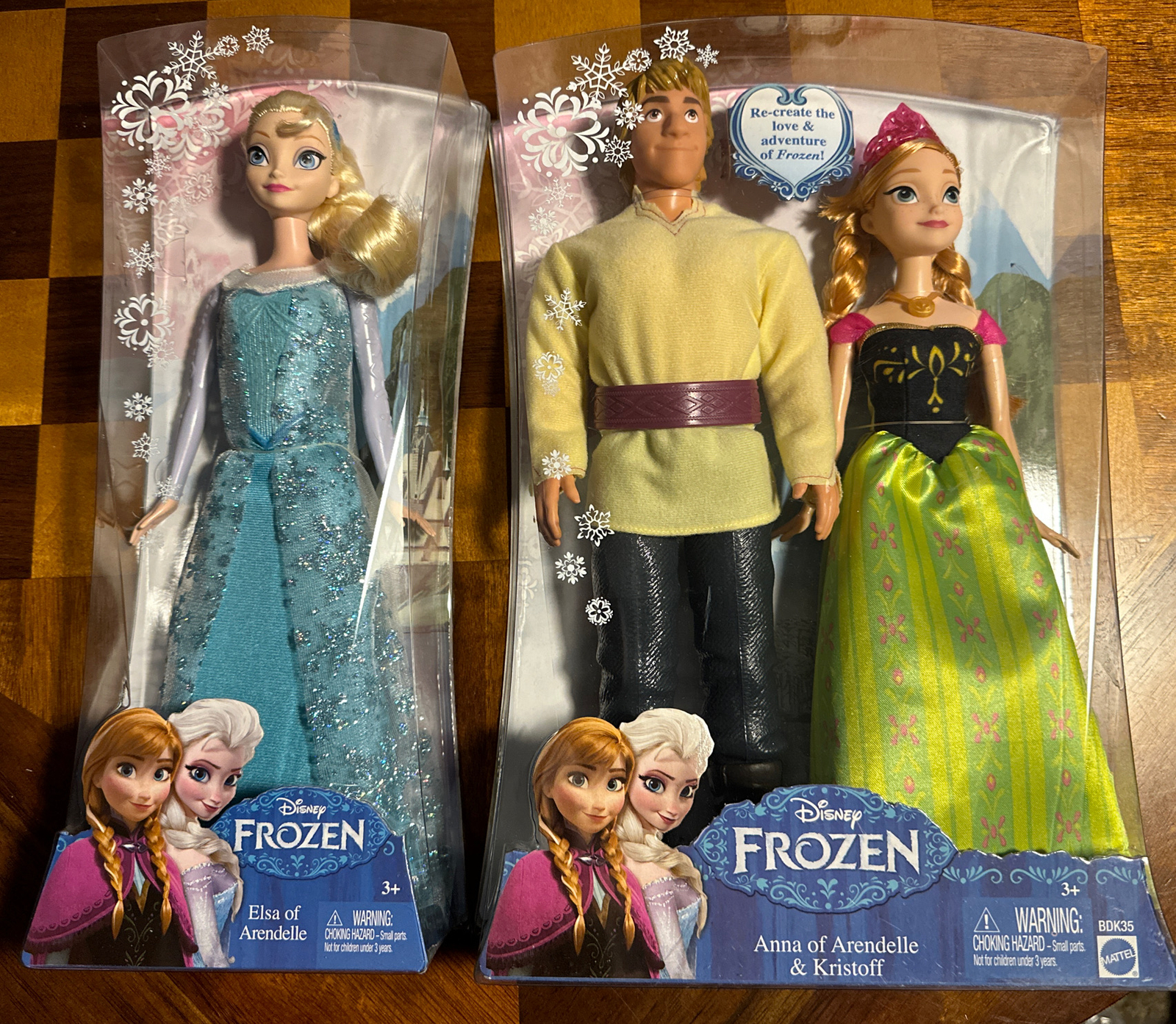 NEW Disney Frozen Princess Else Anna Kristoff Doll By Mattel NIB | eBay