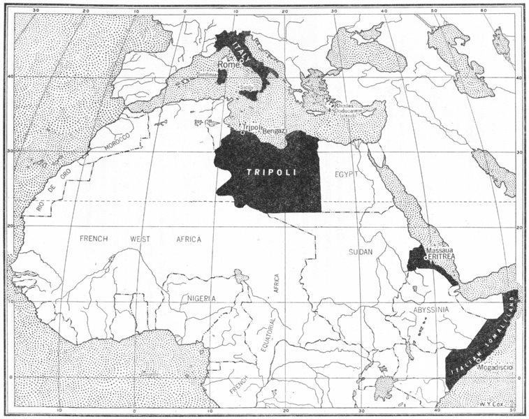 Italian Empire Map