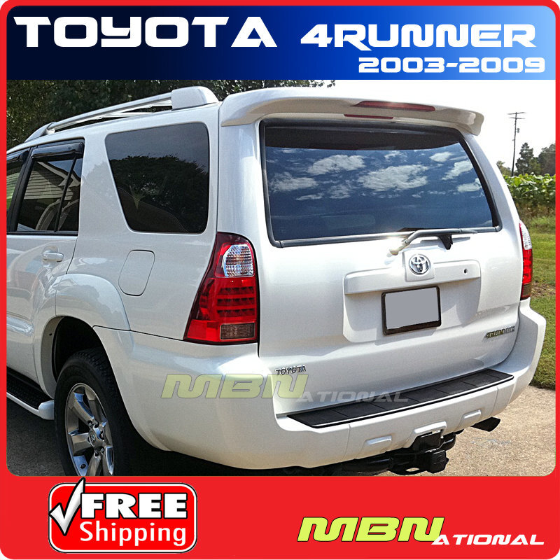 For 03-09 4Runner 4DR Utility Rear Trunk Roof Spoiler Painted ABS 1D4 ...