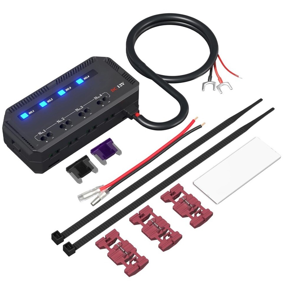 12V Fuse Block Universal 20A Motorcycle Automotive Fuse Block Fuse and ...