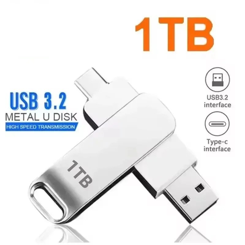 8TB USB 3.2 Flash Drives High Speed Transfer Metal Pendrive Memory Card ...