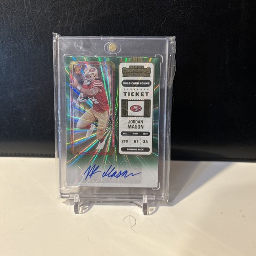 2022 Panini Contenders Jordan Mason Wild Card Round Rookie Ticket Auto ...