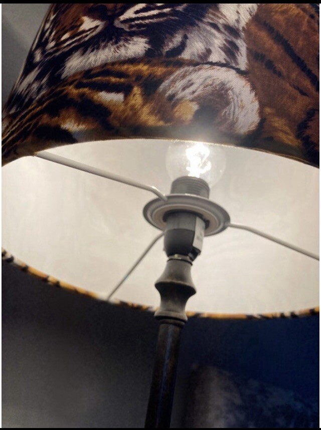 Fryetts Inca Burnt Orange Red Gold Lampshade Aztec Abstract Porter ...