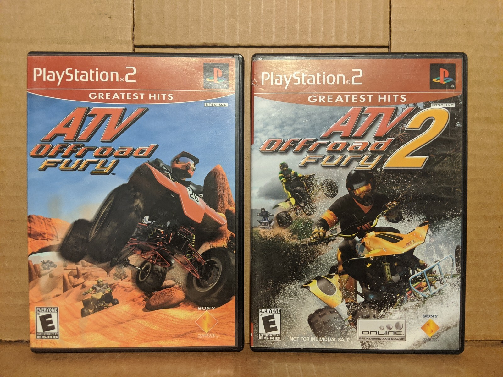 2 ATV PS2 Games: Offroad Fury 1 & 2 Quad Race Extreme dirt Honda ...