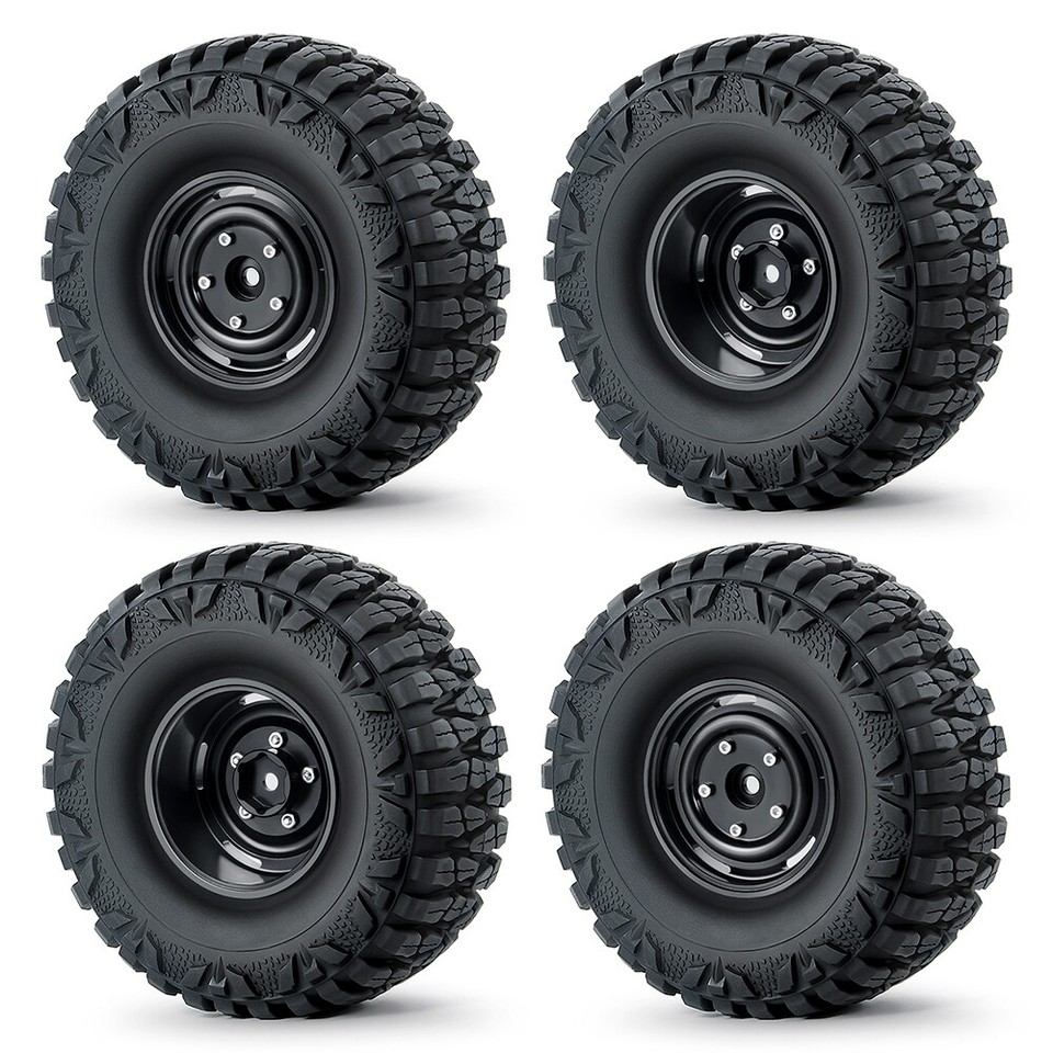 FLYXM 4Pcs 1.9" Wheels Rims RC Tire for Axial SCX10 TRX4 D90 etc | eBay