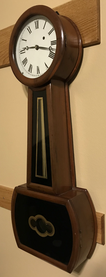 George Hatch Round Bottom #5 Banjo Wall Clock Ca: 1825-1840 (E. Howard ...