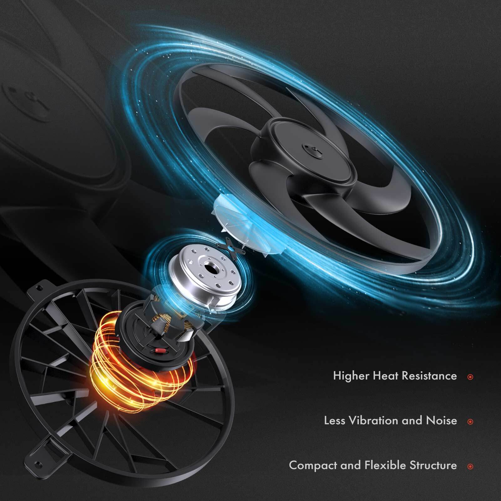 1x Engine Cooling Fan w/o Shroud Assembly for Volkswagen Beetle 1999 ...