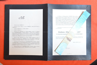 Faire-part décès, Gombault née Compaing de la Tour Girard, Poitiers ...