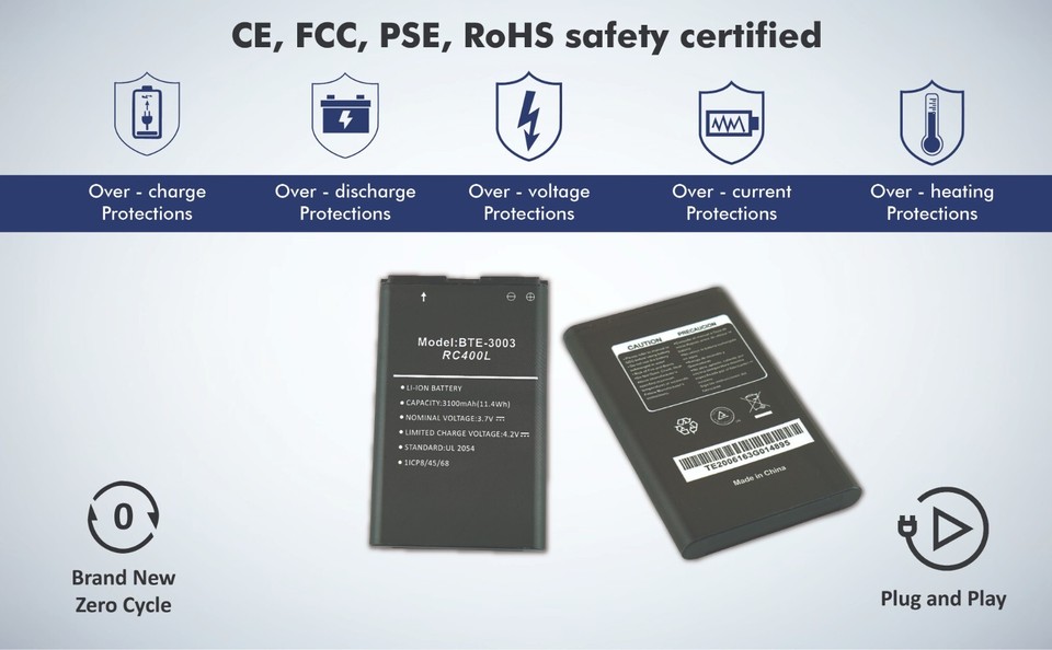 BTE-3003 Battery Replacement for Orbic Verizon Speed Mobile WiFi ...