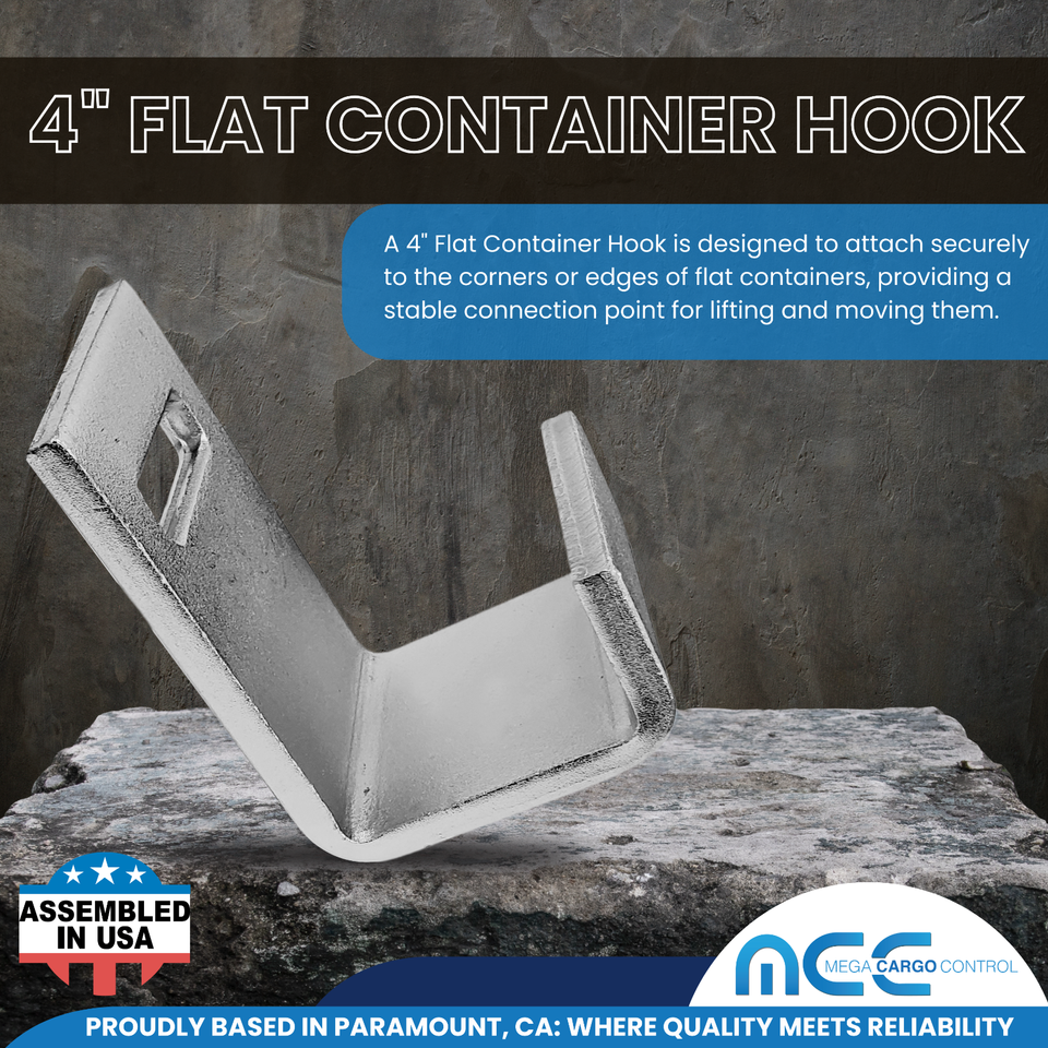 USA 4 Pack 4" x 5' Roll Off Container Winch Strap w/ Flat Hook 5400 LBS ...