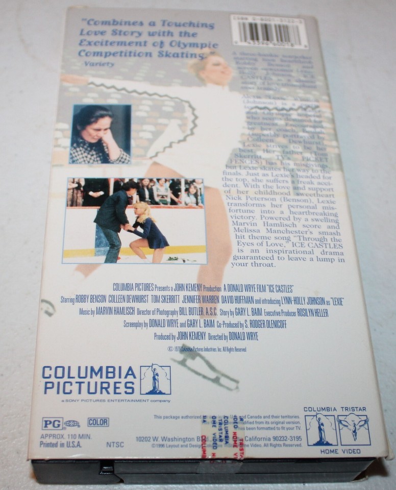 Ice Castles (VHS, 1978) Robby Benson, Lynn-Holly Johnson, Colleen ...
