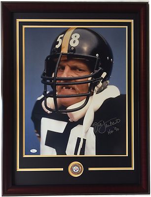 Jack Lambert Signed 16x20 Steelers Teeth Framed Photo HOF 90 Autograph ...