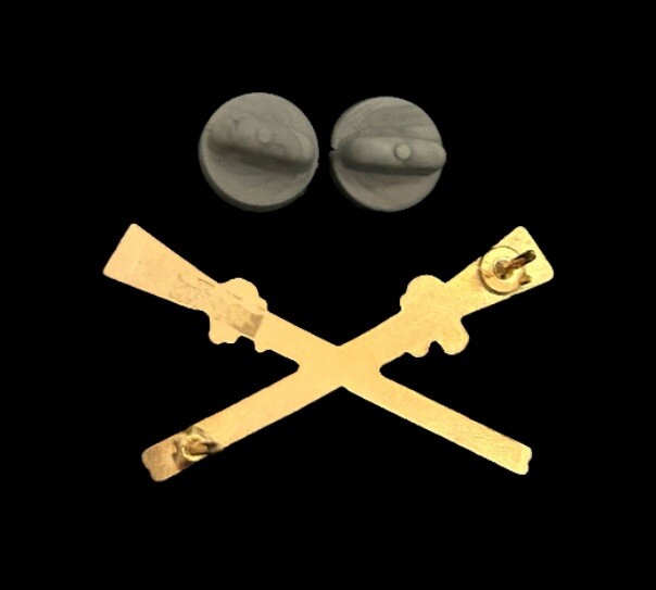 US ARMY INFANTRY CROSSED RIFLES PIN LARGE | eBay