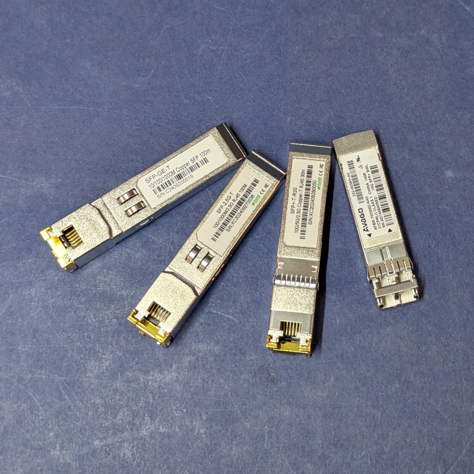 10G / 2.5G / 1G SFP+ Transceiver / Module, RJ45 OM3 OS2, 10GbE ...