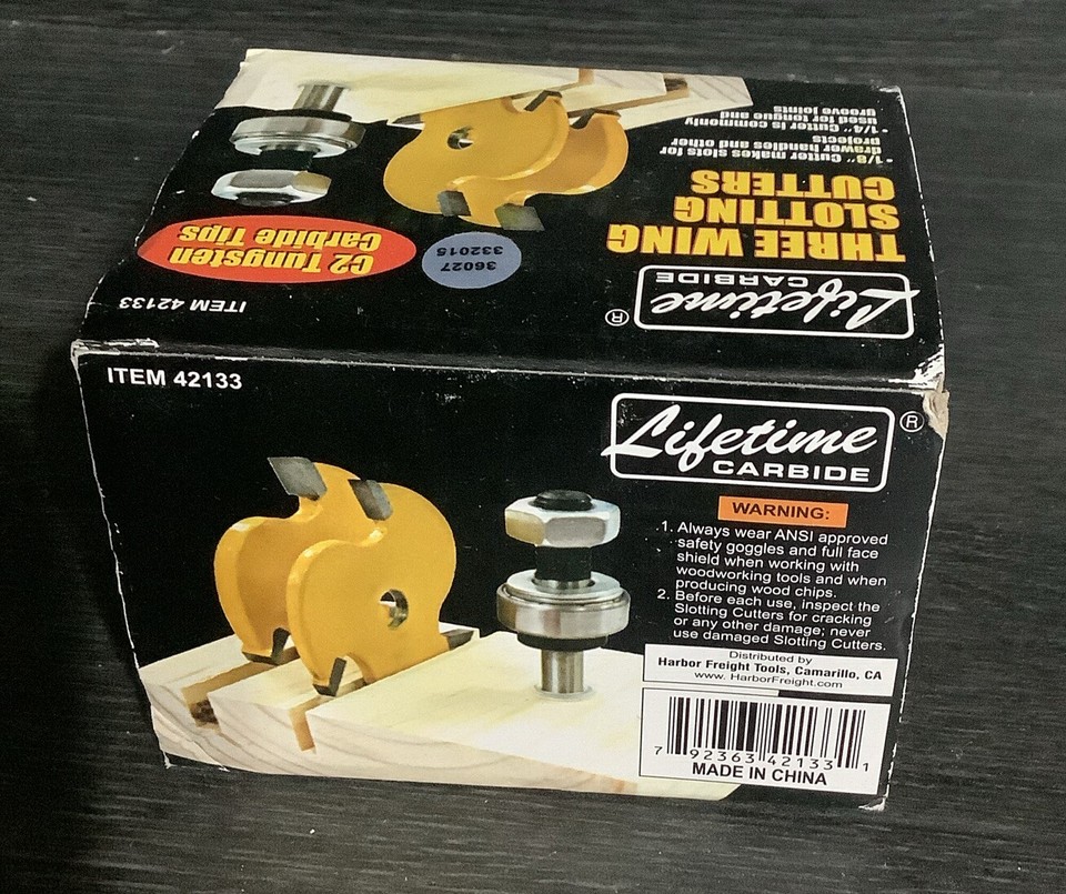 Woodworking Carpentry Tool set Carb tip three wing slotting cutters ...