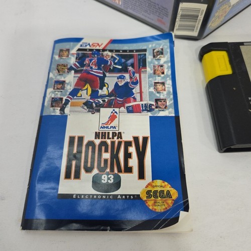 NHLPA Hockey '93 (Sega Genesis, 1992) Complete in Box w/ Manual Free ...