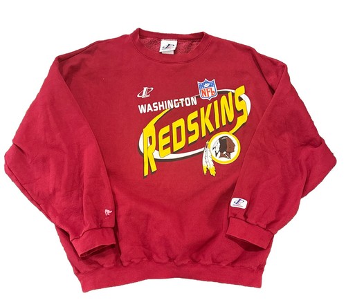 Washington Redskins Sweatshirt 2XL Vintage Logo Athletic Red | eBay