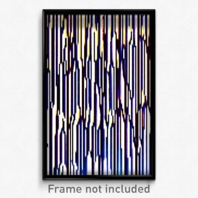 Pixel Art Poster - Wire Frame Glitchy Thai City (8 Bit Video Game Print ...