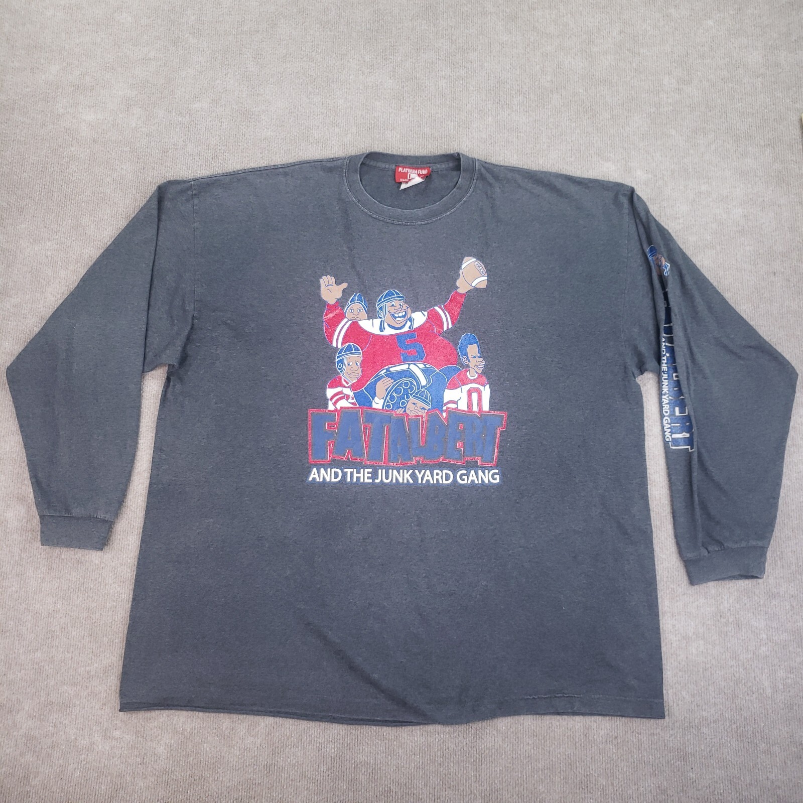 Vintage FUBU Platinum Fat Albert Shirt Men’s 3XL Gray… - Gem