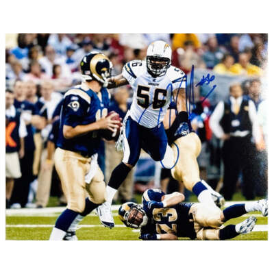 Shawn Merriman Signed San Diego Pose 2 Football 8x10 Photo (JSA) | eBay