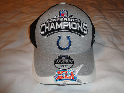 Indianapolis Colts 2006 Conference Champions Locker Room Hat by Reebok ...