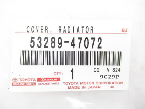 Genuine OEM Toyota 53289-47072 Radiator Cover Sight Shield 2016-2018 ...
