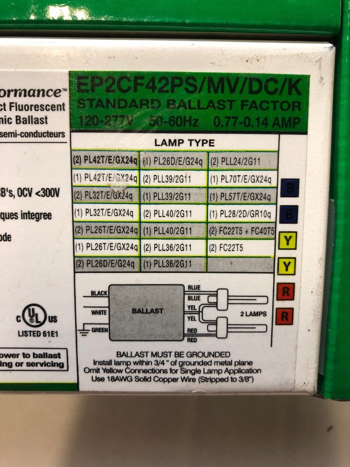 ProLume Fluorescent Ballast EP2CF42PS/MV/DC/K | eBay