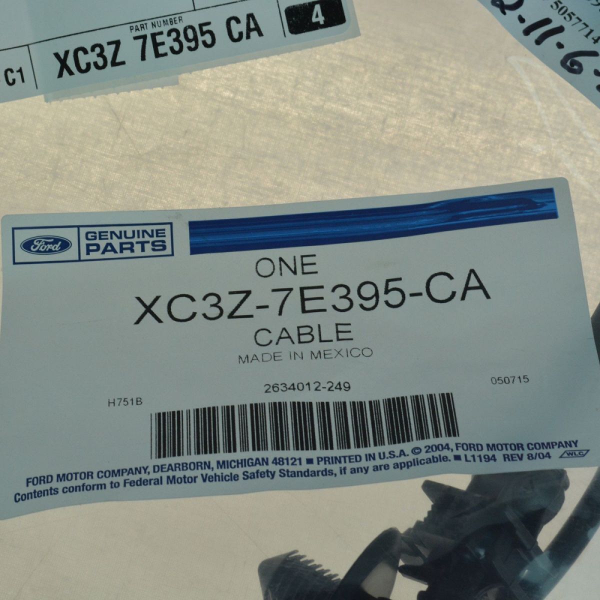 OEM XC3Z-7E395-CA Automatic Transmission Shift Cable for Ford Super ...