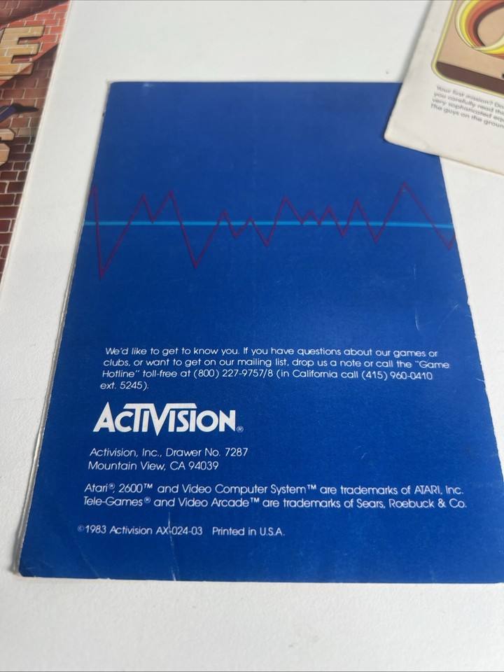 Activision Video Game Manual Lot Of 8, Vintage 1980s, Dolphin Decoder ...