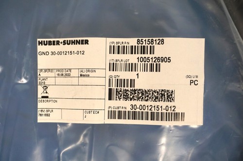 Huber + Suhner Cable P/N: 30-0012151-012 J | eBay