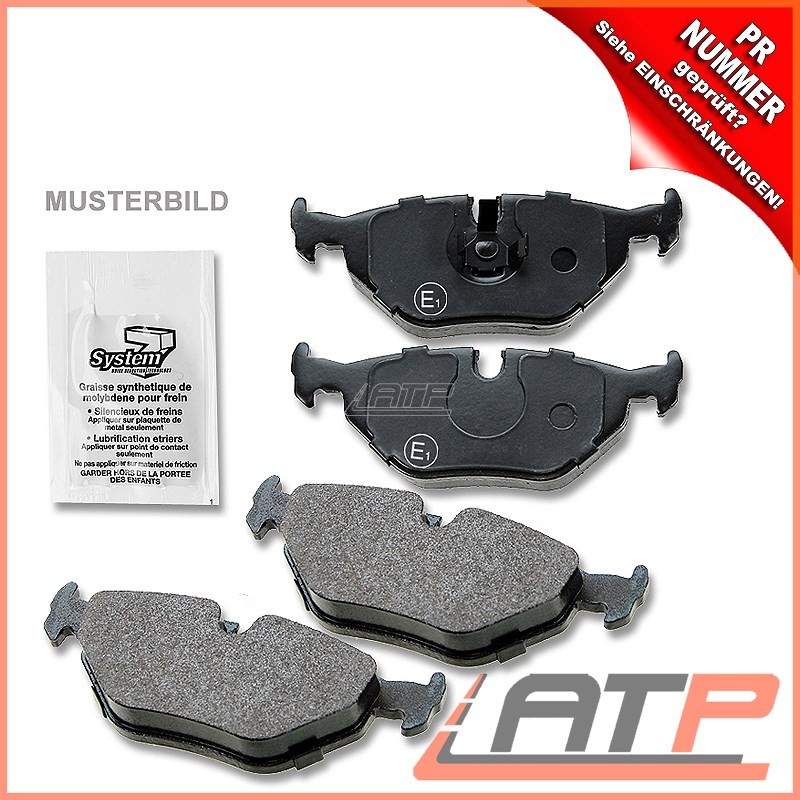 1x BRAKE PAD SET KIT FRONT AXLE SUITABLE FOR SYSTEM BOSCH 32098176 ...