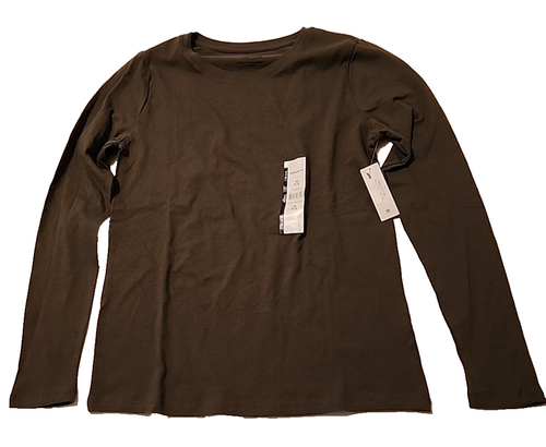 Time and Tru - Olive Green - Long Sleeve - T-Shirt - *NEW/TAGS* | eBay