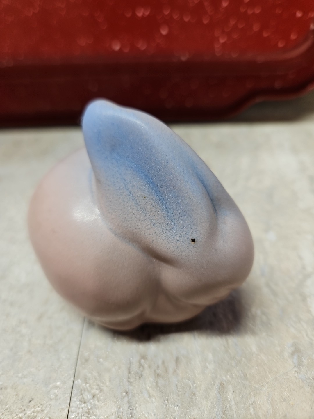 Vintage Van Briggle Bunny Rabbit Art Pottery Figurine Aspen Sunrise Glaze