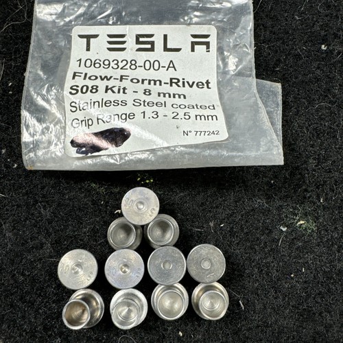 TESLA Genuine Flow-Form-Rivet S08 Kit 8mm 1069328-00-A 10pcs steel 1.3 ...