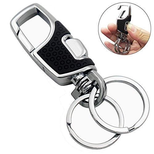 Fencher Key chain with ( 2 Extra Key Rings and Gift Box ) Heavy duty ...