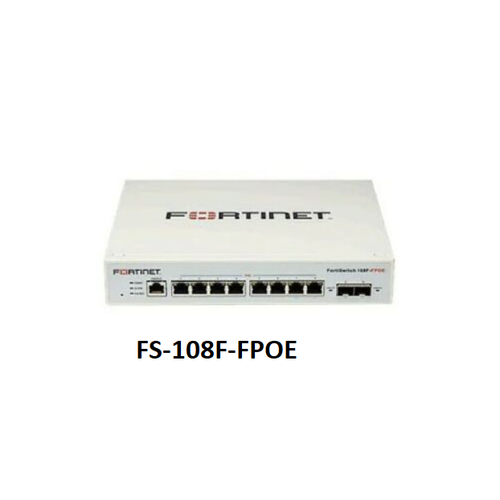 Fortinet FortiSwitch 108F-FPOE Switch, 8 Ports, Managed - Rack ...
