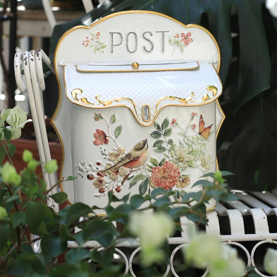 Retro Wall Mount Mailboxes Residentil Outside Front Door Porch Patio ...