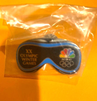 TORINO OLYMPICS NBC MEDIA PIN SKI GOGGLES XX OLYMPIC WINTER GAMES LOGO ...