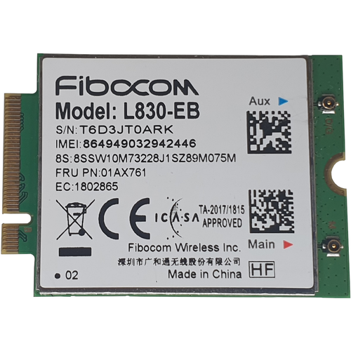 Fibocom L830-EB 4G LTE WWAN Modem für Lenovo ThinkPad X280 X380 P52s ...