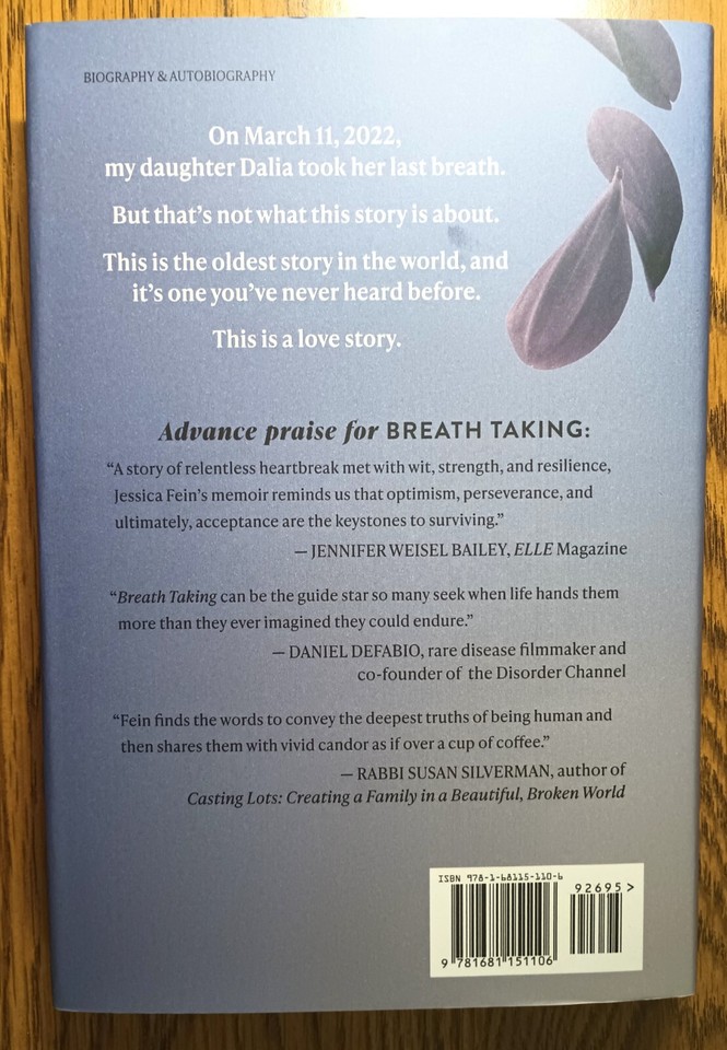 Breath Taking, a Memoir of Family, Dreams, and Broken Genes by Jessica ...