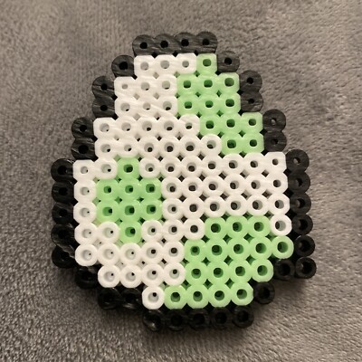 Green Yoshi Egg Pixel Art Melt Bead Perler NES Retro Classic 8 Bit | eBay