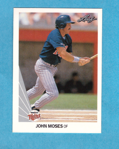 1990 Leaf Baseball card #433 John Moses Twins | eBay