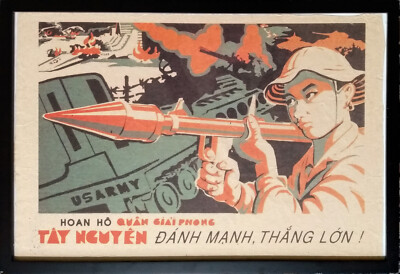 RARE Original Vietnam War Viet Cong Poster Female Guerilla with RPG ...